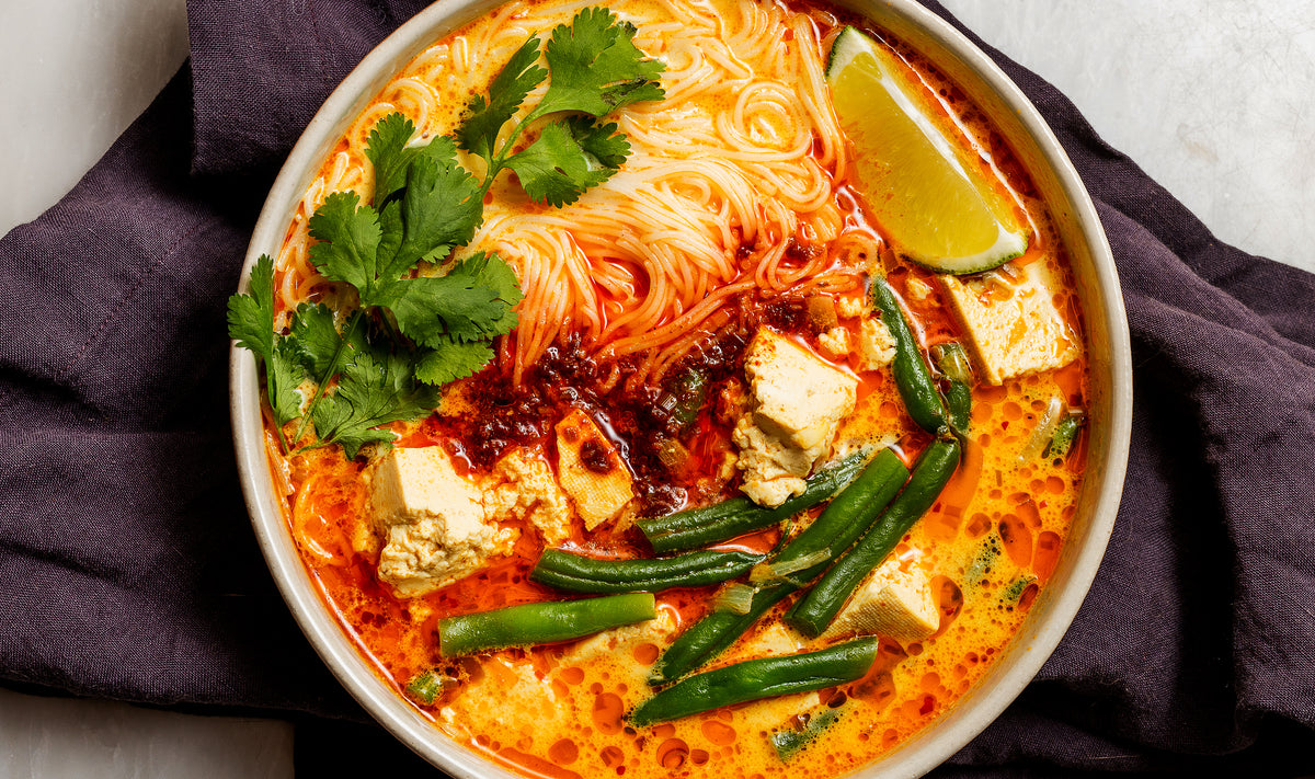 Vegan Curry Noodle Soup | Grumpy Ginger